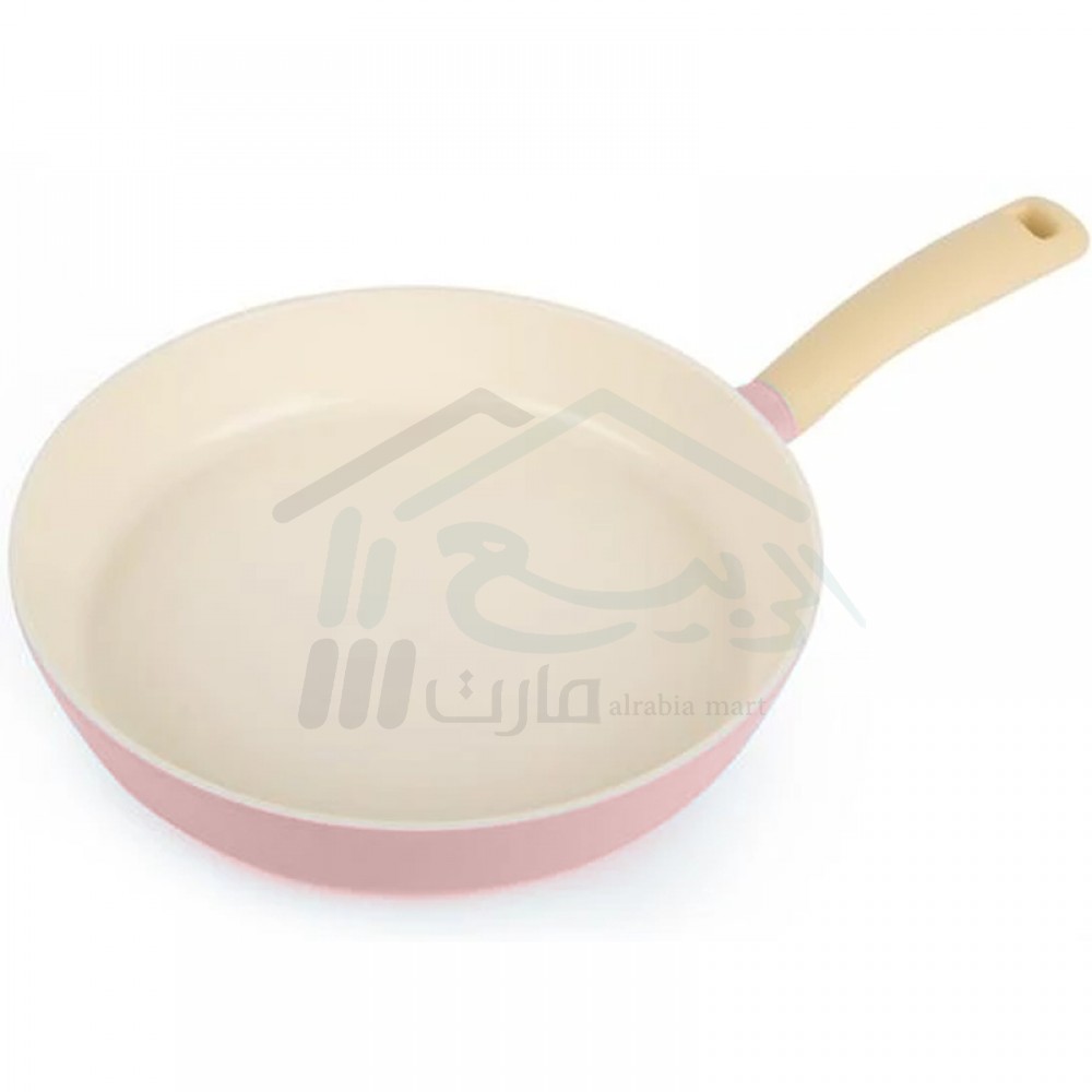 Neoflam 28 cm Cast Aluminum Frying Pan with Soft-Touch Handle and ...