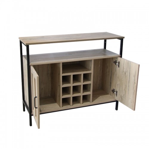 Honey wood buffet cupboard, 2 doors, No. 1552